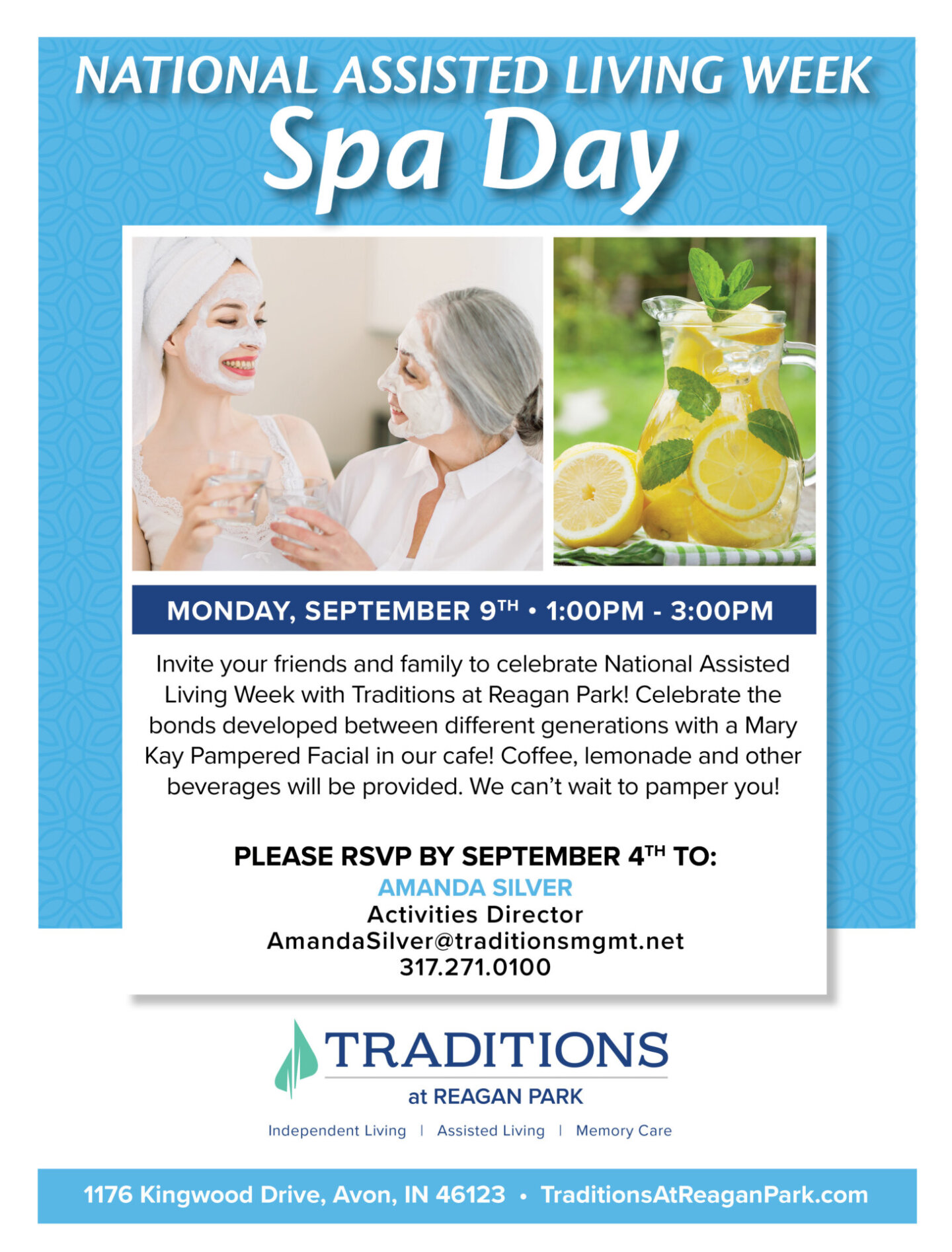 National Assisted Living Week Spa Day - Traditions at Reagan Park